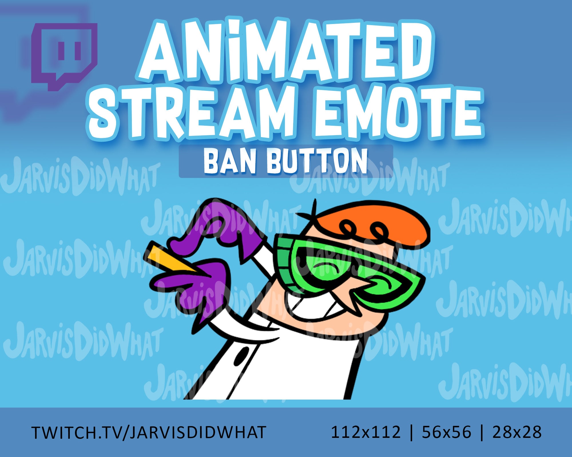 Animated Twitch Emote | Ban Emote | Dexter Emote | Discord Emote ...