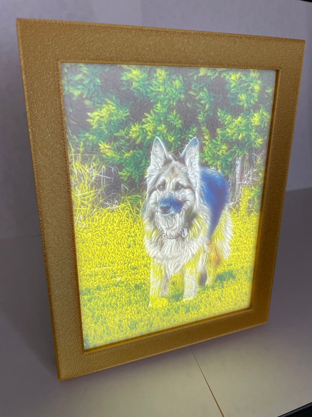 Custom Backlit Lithophane Photo Frame - Turn Photos Into 3D Multi-color ...