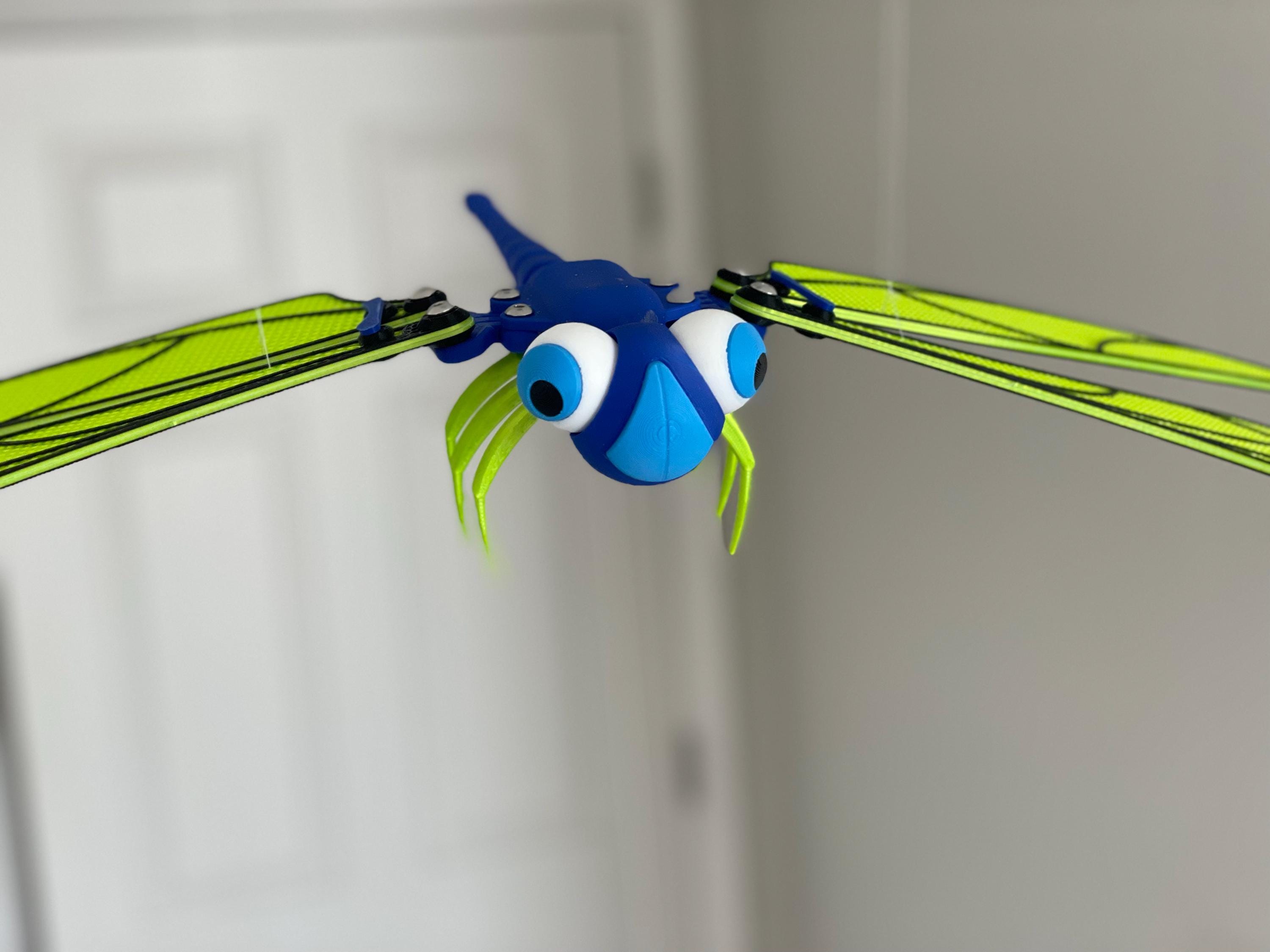 Vibrant 3D Printed Dragonfly Mobile - Whimsical Hanging Decor - Etsy