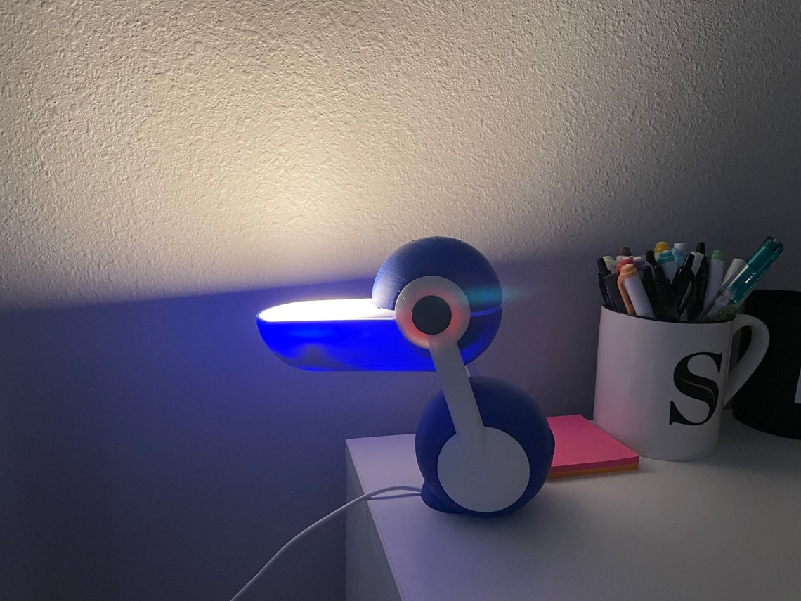 Chirpy 3D Printed LED Bird Lamps - Adjustable Whimsical Lighting - Etsy