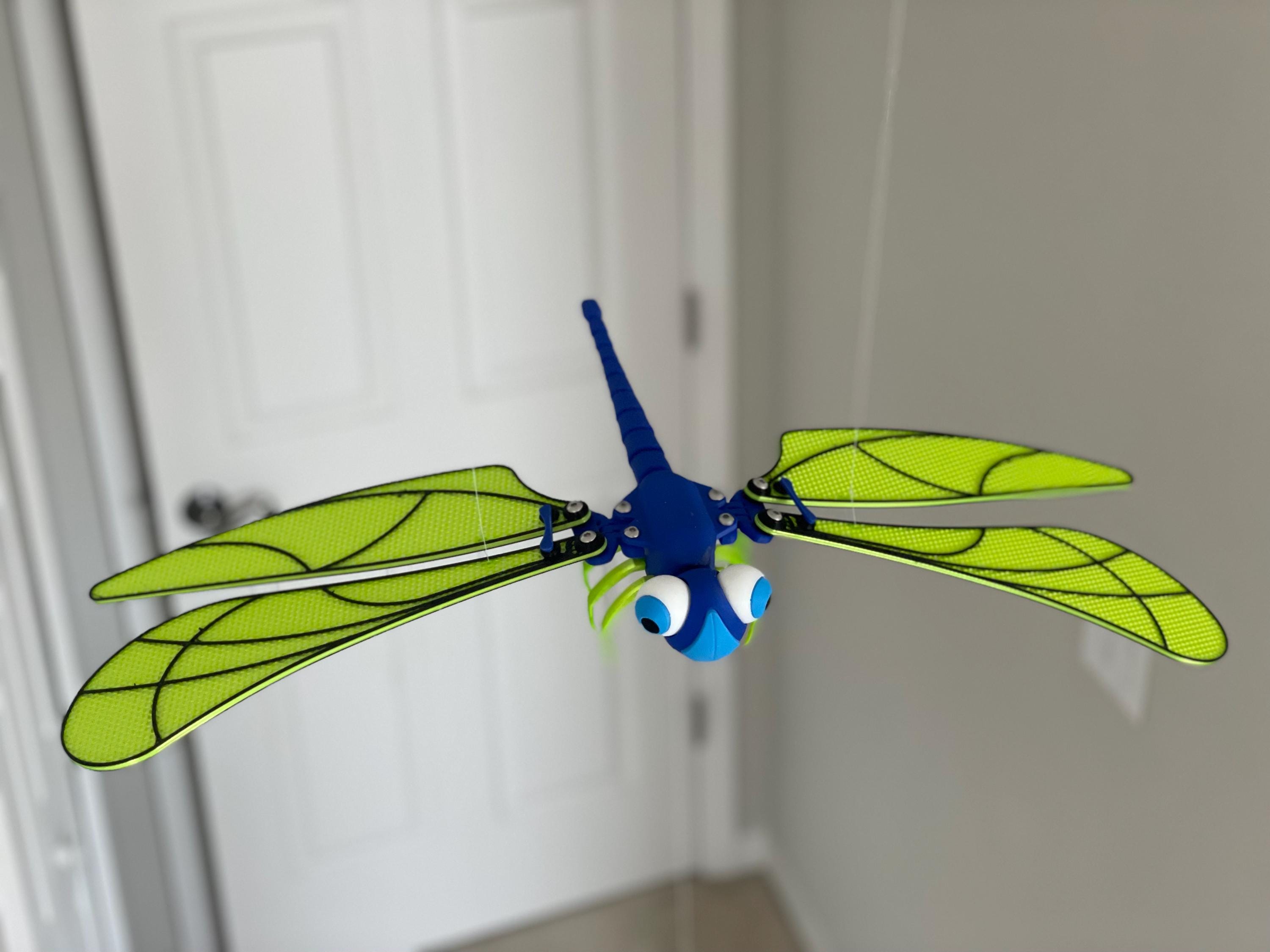 Vibrant 3D Printed Dragonfly Mobile - Whimsical Hanging Decor - Etsy