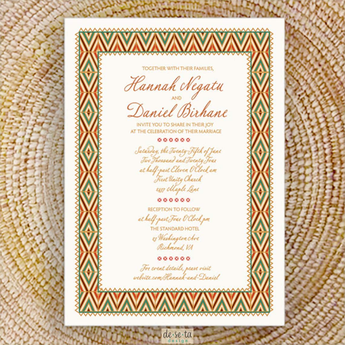 For the Culture Wedding Invitation, Ethiopian, Eritrean, Habesha ...