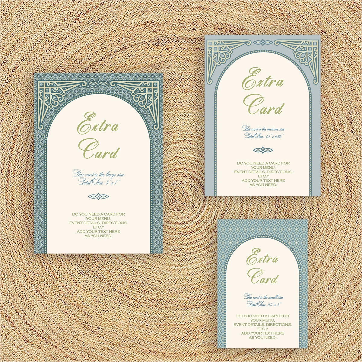 Lovebirds in Paradise Wedding Invitation Suite, Lt Blue & Sage ...