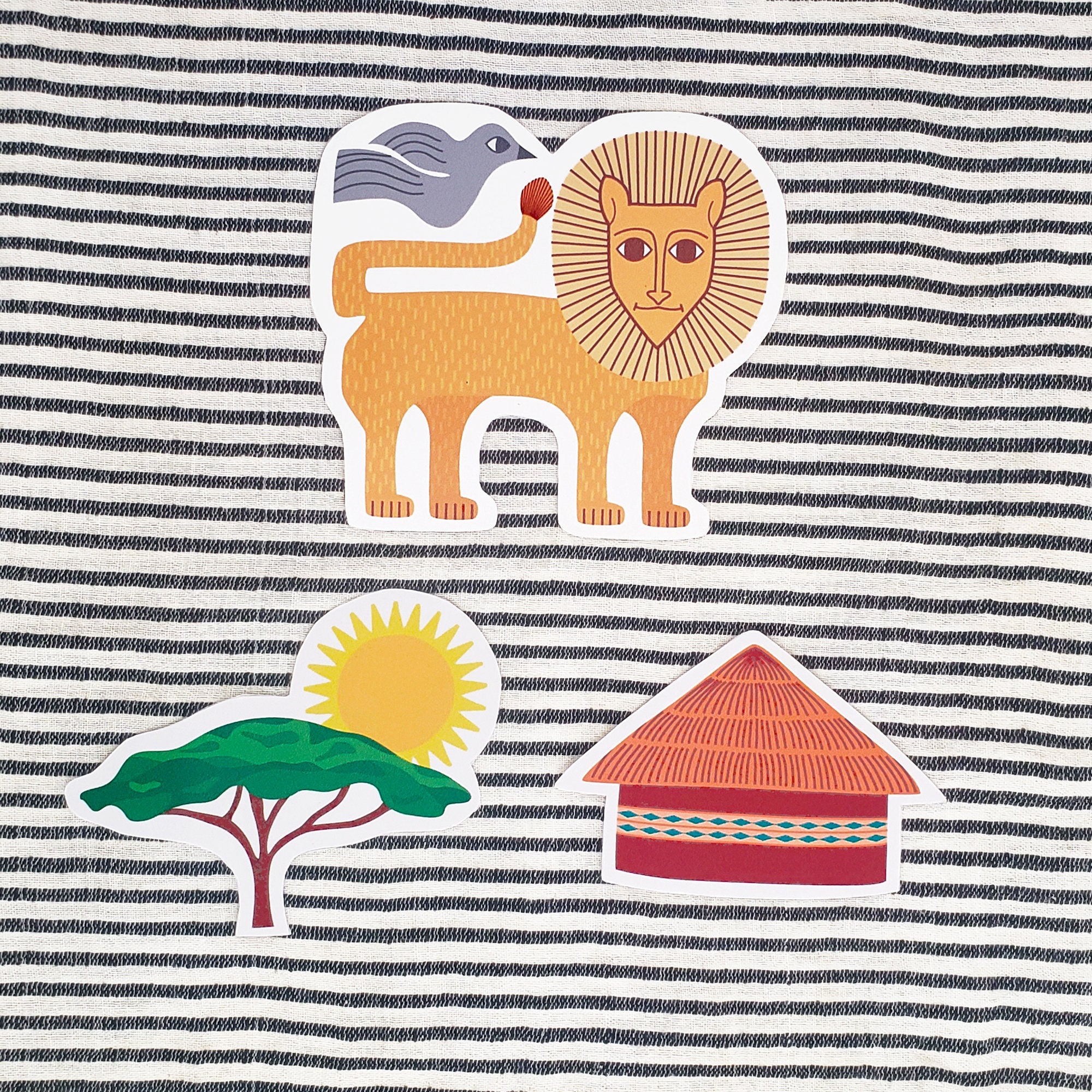 Anbessa lion Wall Decals Inspired by the Countryside and Traditional ...