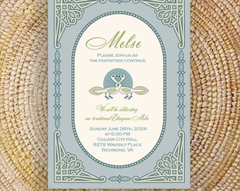 Cultural Melse Invitation, Ethiopian, Eritrean, Habesha, Amharic ...