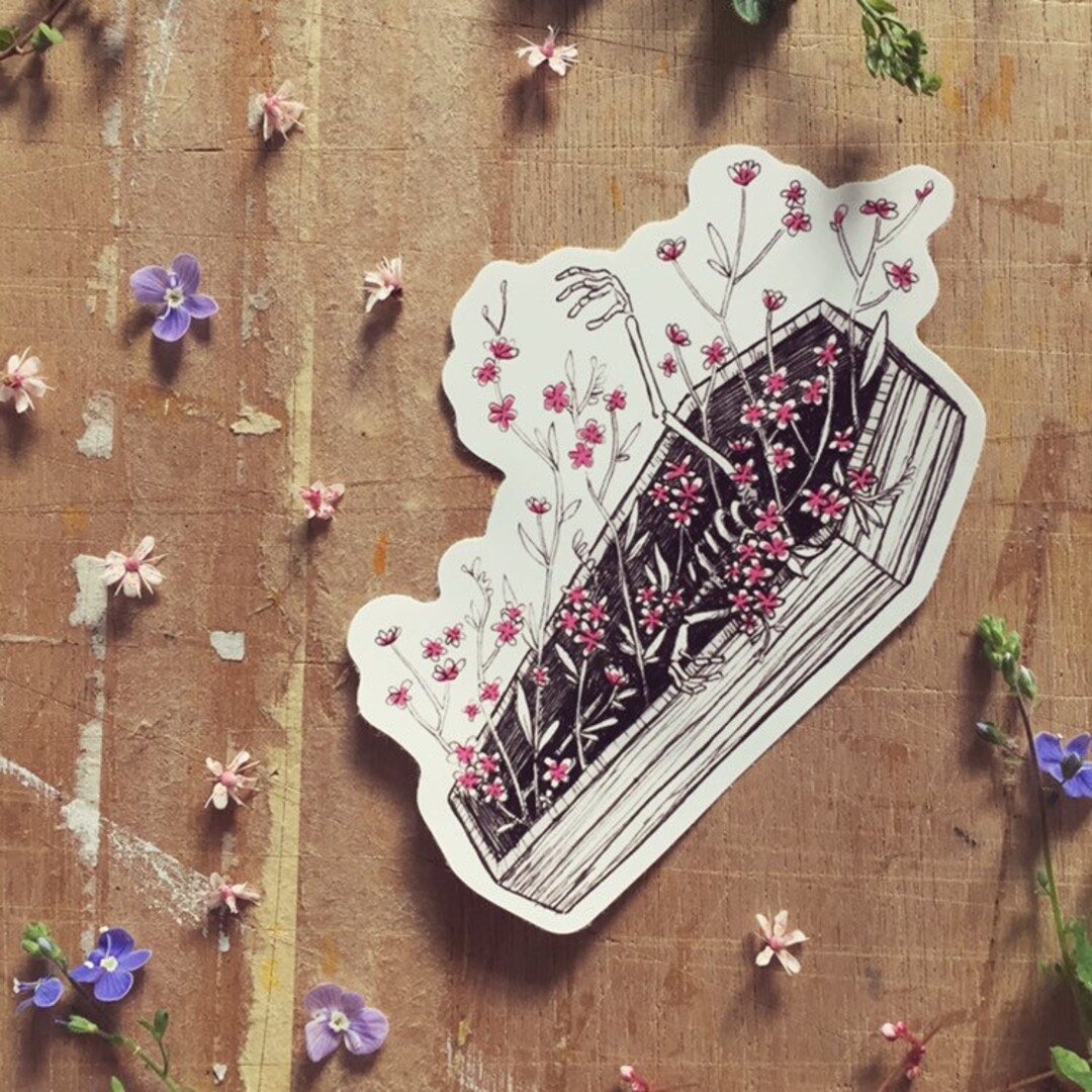 Life After Death Vinyl Coffin Sticker - Etsy