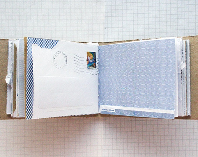 Mail Book Recycled Paper Notebook Mail Art - Etsy