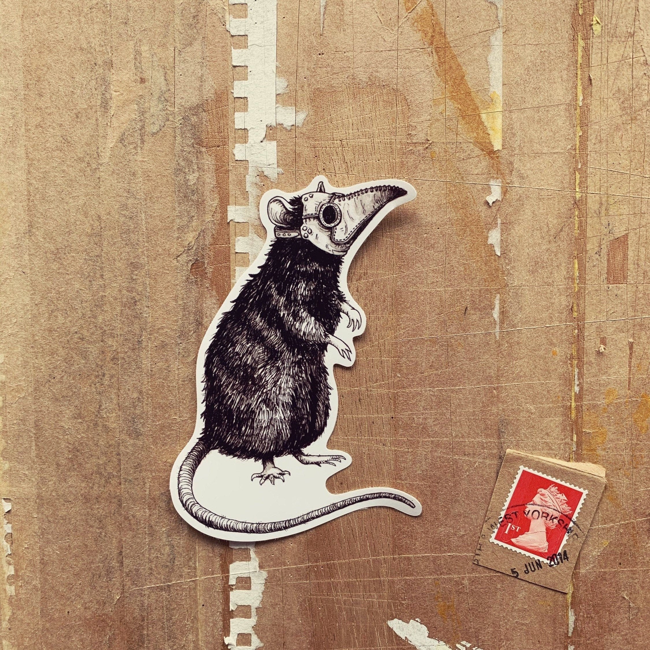 Plague Rat Sticker - Vinyl Sticker - Etsy UK