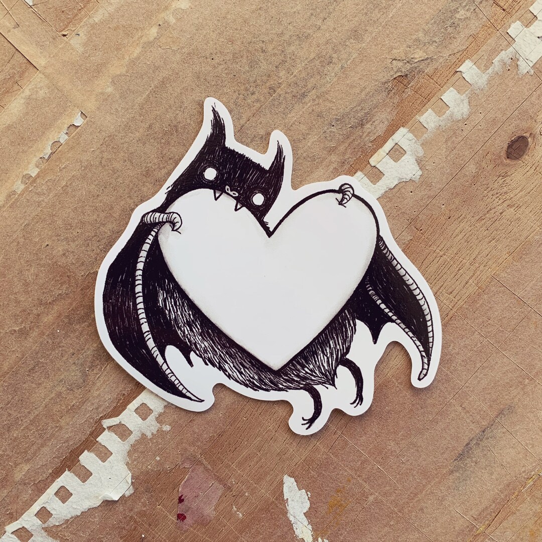 Bat Sticker III - Vinyl Sticker - Etsy