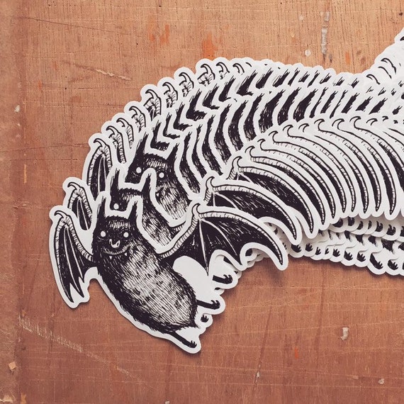 Bat Sticker Vinyl Sticker | Etsy