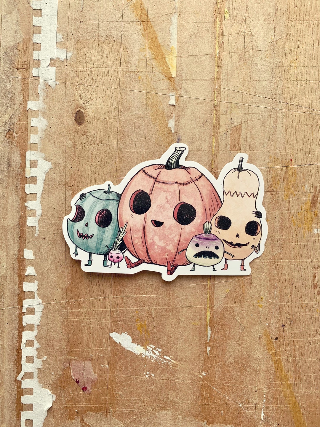 Pumpkin Gang Sticker - Vinyl Sticker - Etsy