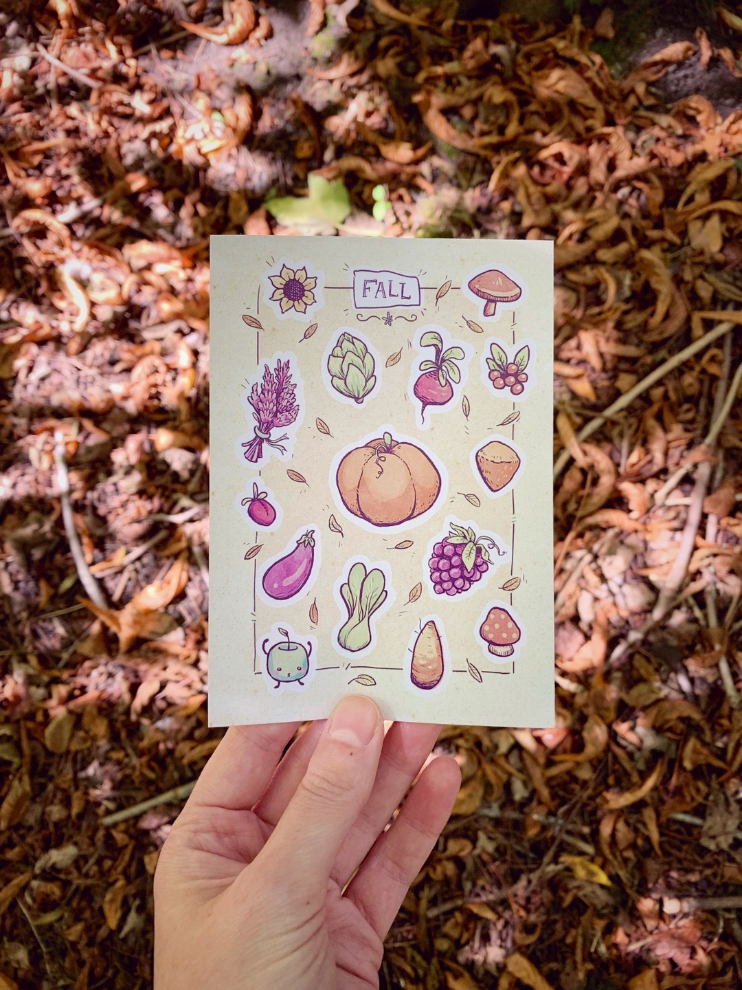 Stardew Valley Sticker Sheet Autumn Fall Aesthetic Planner Stickers - Etsy
