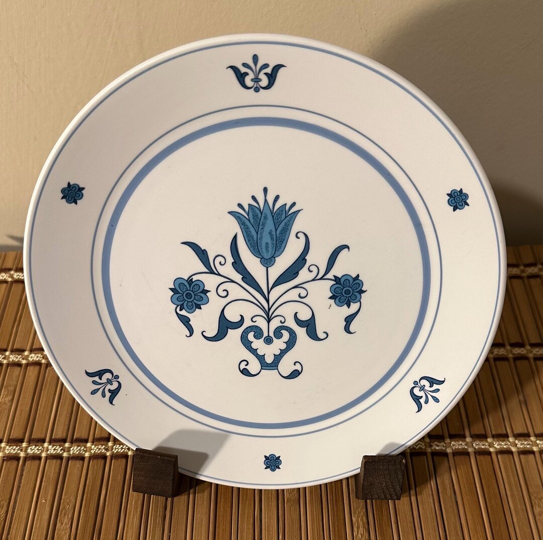 Noritake Progression Blue Haven Japanese Fine China Set of 4 6 Dessert ...