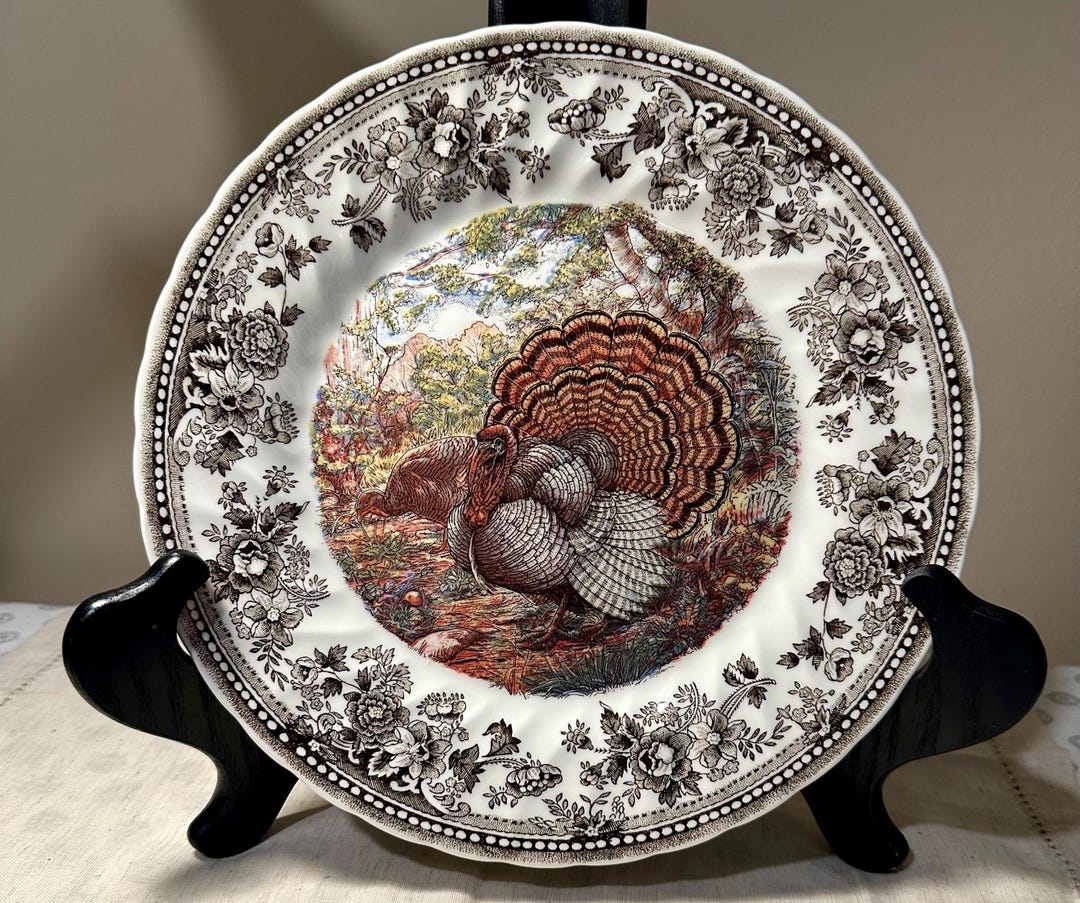 Queens Made in England Quintessential Game 10 Dinner Plate. Adopted ...