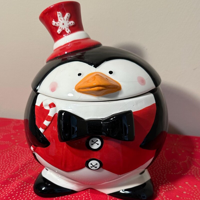 Penguin Cookie Jar - Etsy