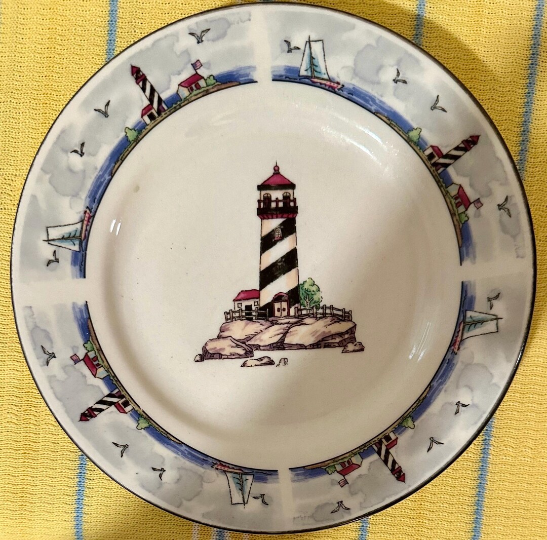 Lighthouse 7” Dessert Plates Set of 4. This Set Coordinates With a ...