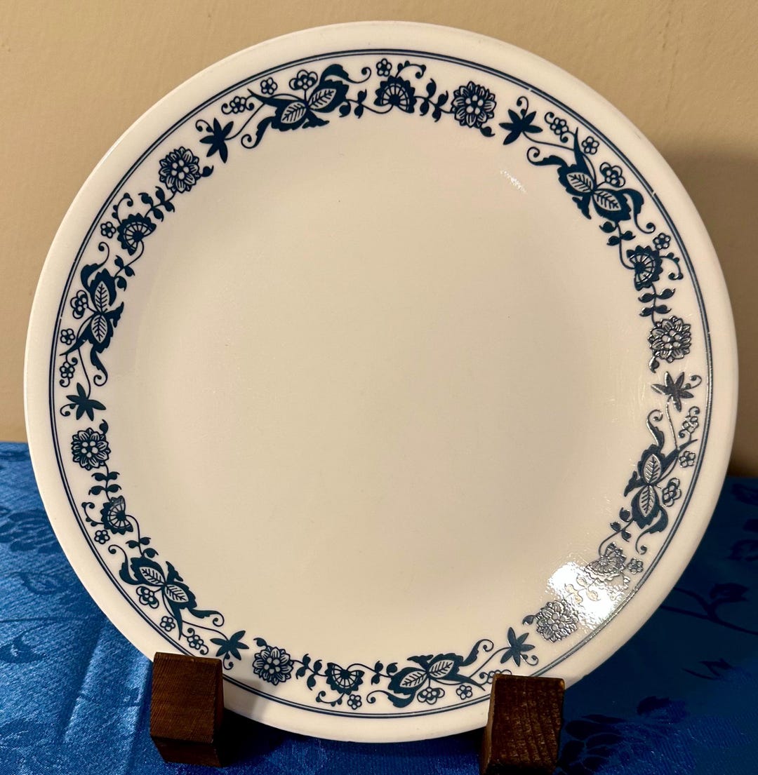 Vintage Corelle Old Town Blue Dinner Plates - Set of 2. Collectible ...