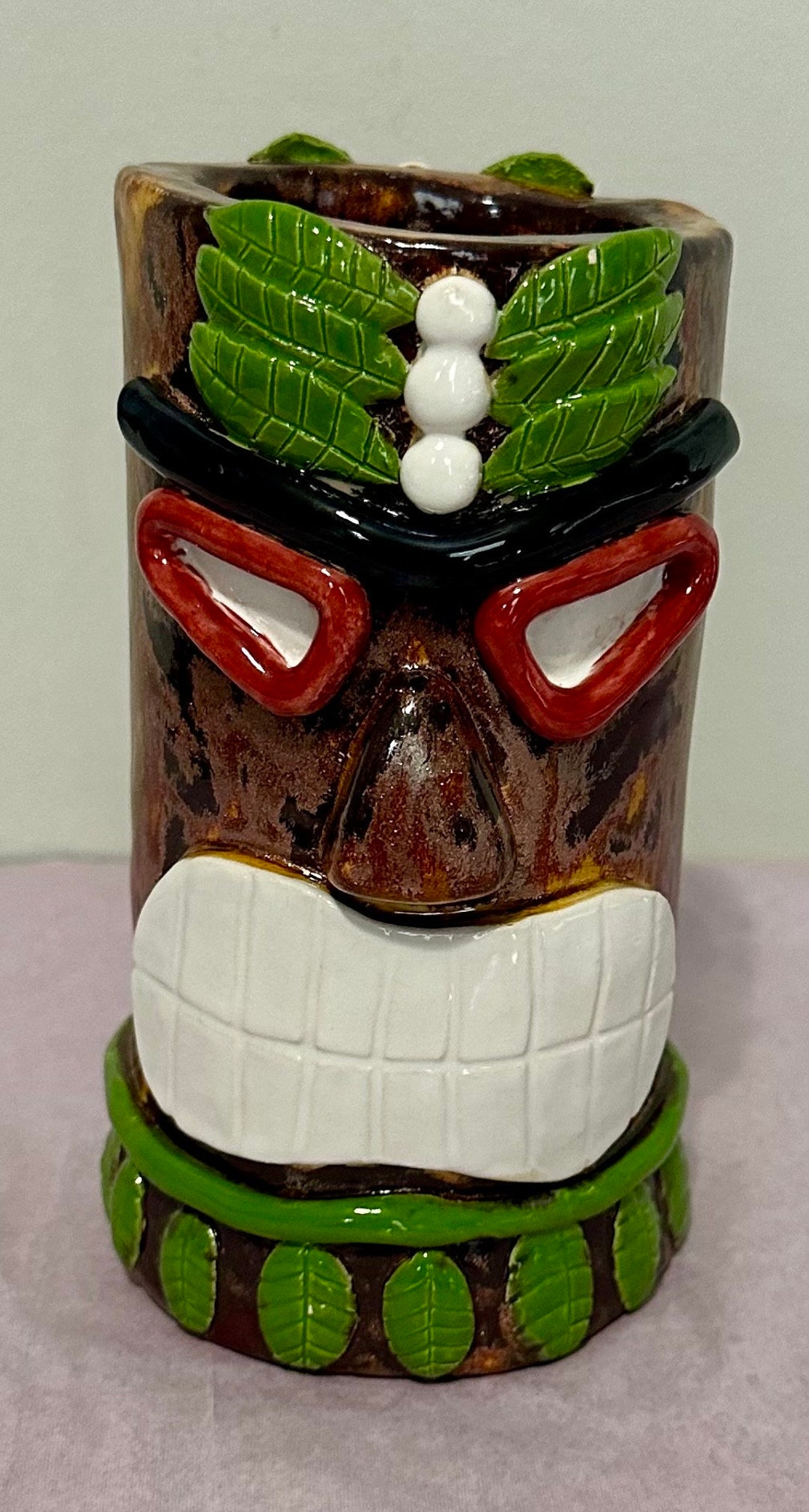 Tiki!- Retro Tiki Hawaiian Tribal Mask Ancient Totem Luau Bonfire Tiki ...