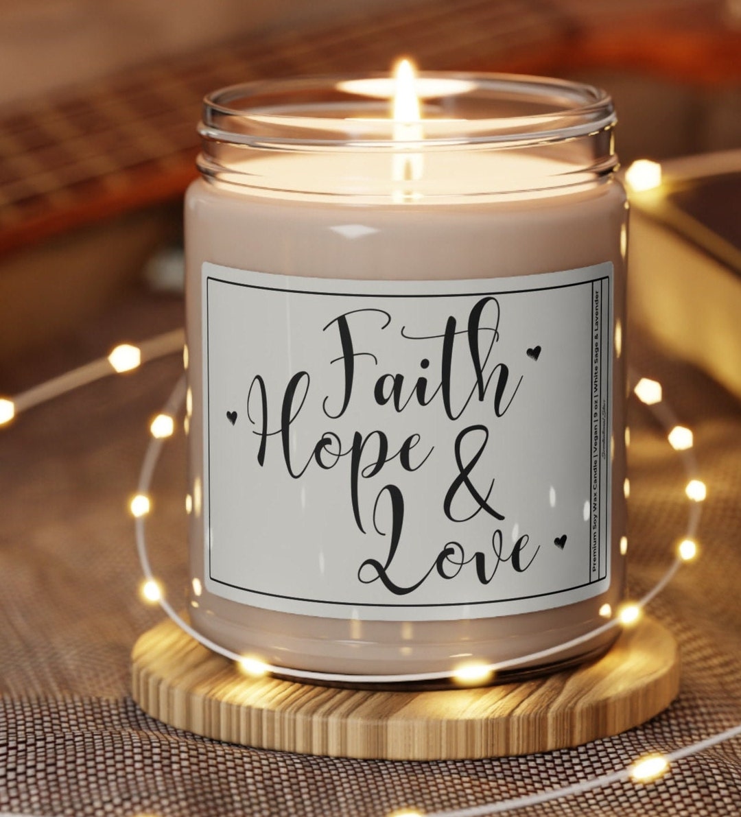 Faith Hope & Love, Scentful, Scentful Gift, Gifted Candle, Scented ...