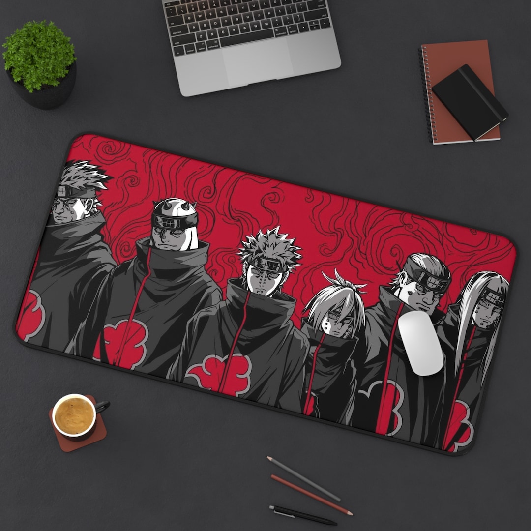 Akatsuki Desk Mat, Anime Inspired Naruto Desk Mat, High Quality ...