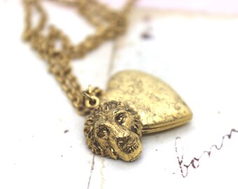 Lion Head Locket | Etsy