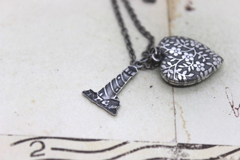 Lighthouse. Heart Locket Necklace. in Silver Ox Jewelry - Etsy