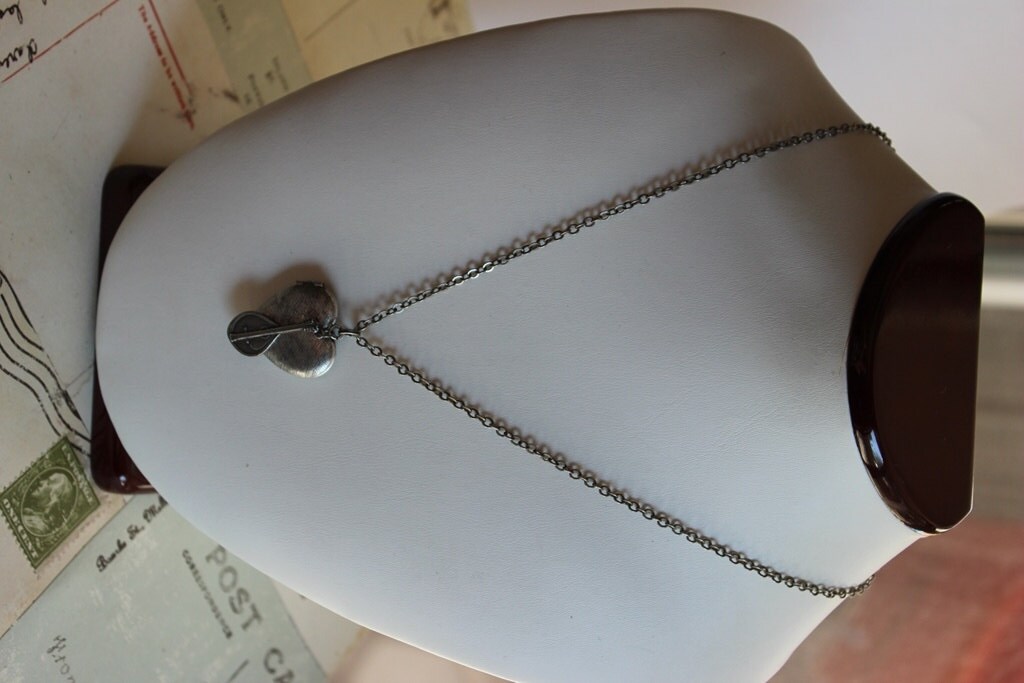 Mandolin. Heart Locket Necklace. Silver Ox Jewelry | Etsy