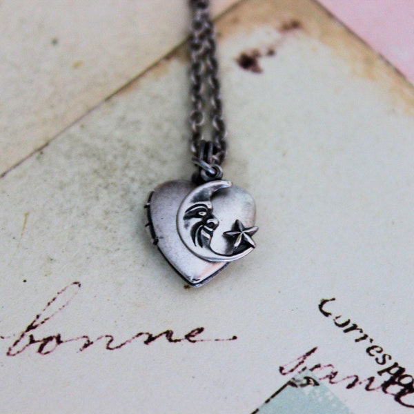 Moon Locket - Etsy
