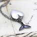 Whale Tail. Locket Necklace. in Silver Ox - Etsy