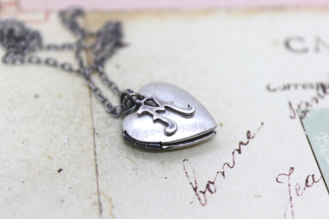 Initial. Locket Necklace. Choose Your Initial for Personalization ...