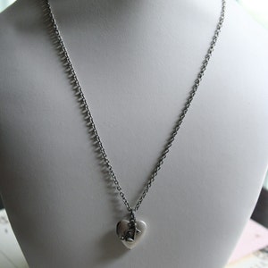 Music Notes. Heart Locket Necklace. Silver Ox - Etsy