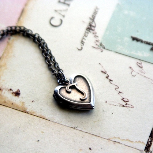 Initial. Locket Necklace. Choose Your Initial for - Etsy