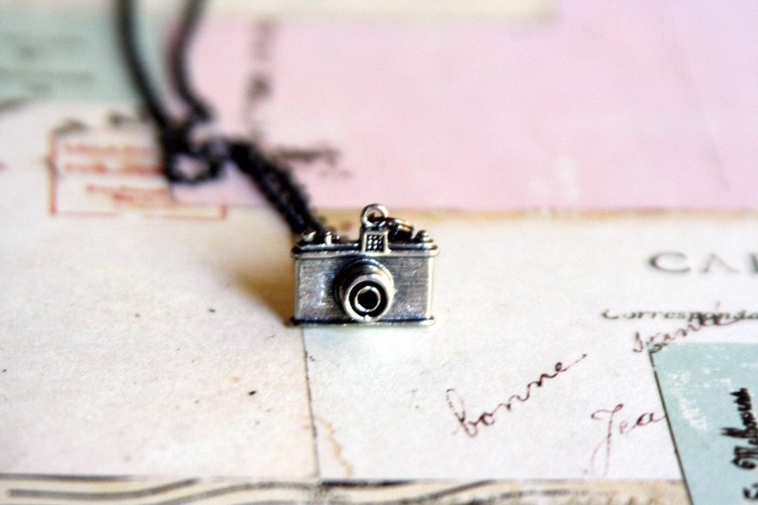 Camera Necklace With Gunmetal Chain - Etsy