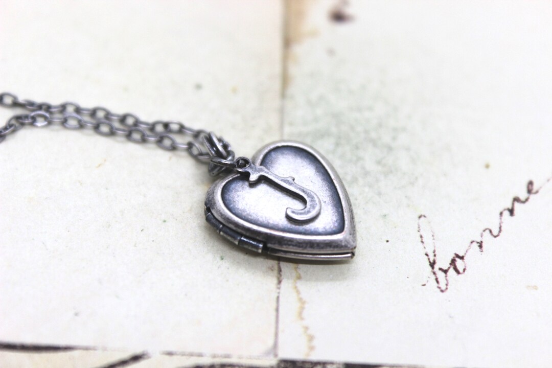 Initial. Locket Necklace. Choose Your Initial for Personalization ...