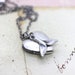 Whale Tail. Locket Necklace. in Silver Ox - Etsy
