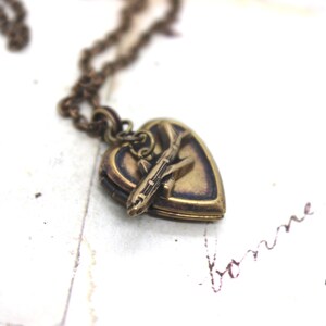 Tiny Airplane. Locket Necklace. in Brass Ox - Etsy
