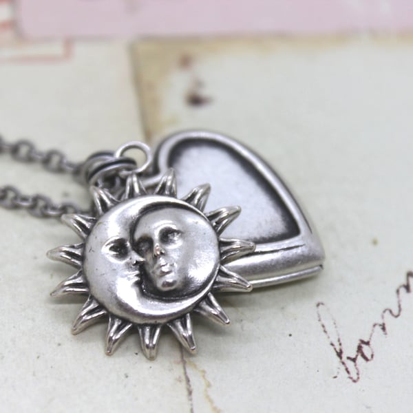 Moon Locket - Etsy