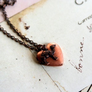 Camel. Heart Locket Necklace. Copper Ox - Etsy