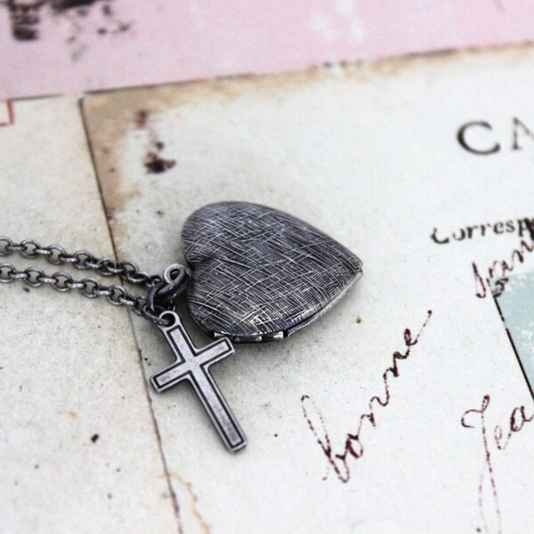 Cross Locket - Etsy