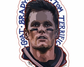 Tom Brady Sticker | Etsy