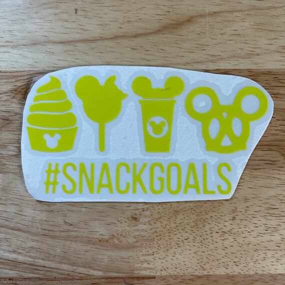 Disney Snack Goals Vinyl Decal multiple Colors - Etsy