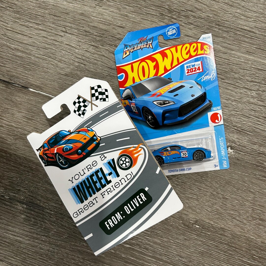 Valentines Day Race Cars Favors - Wheelie Cool Friend - Valentines Day ...