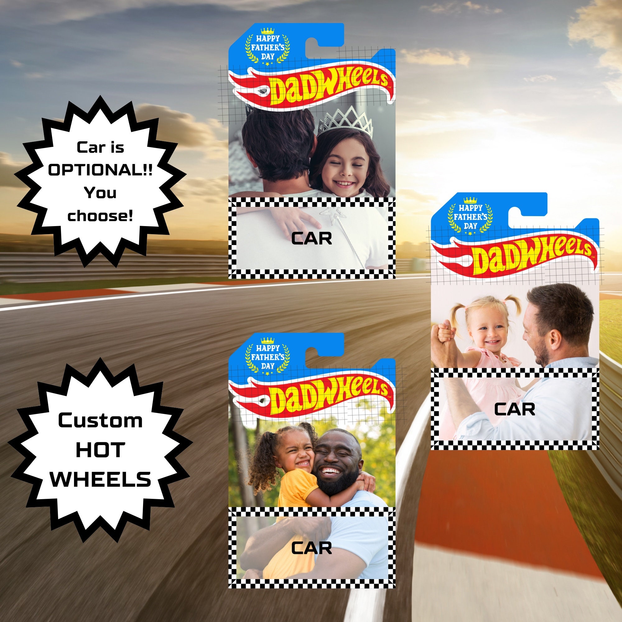 Fathers Day Custom Hot Wheels Car - Hot Wheels Birthday Party - Hot ...