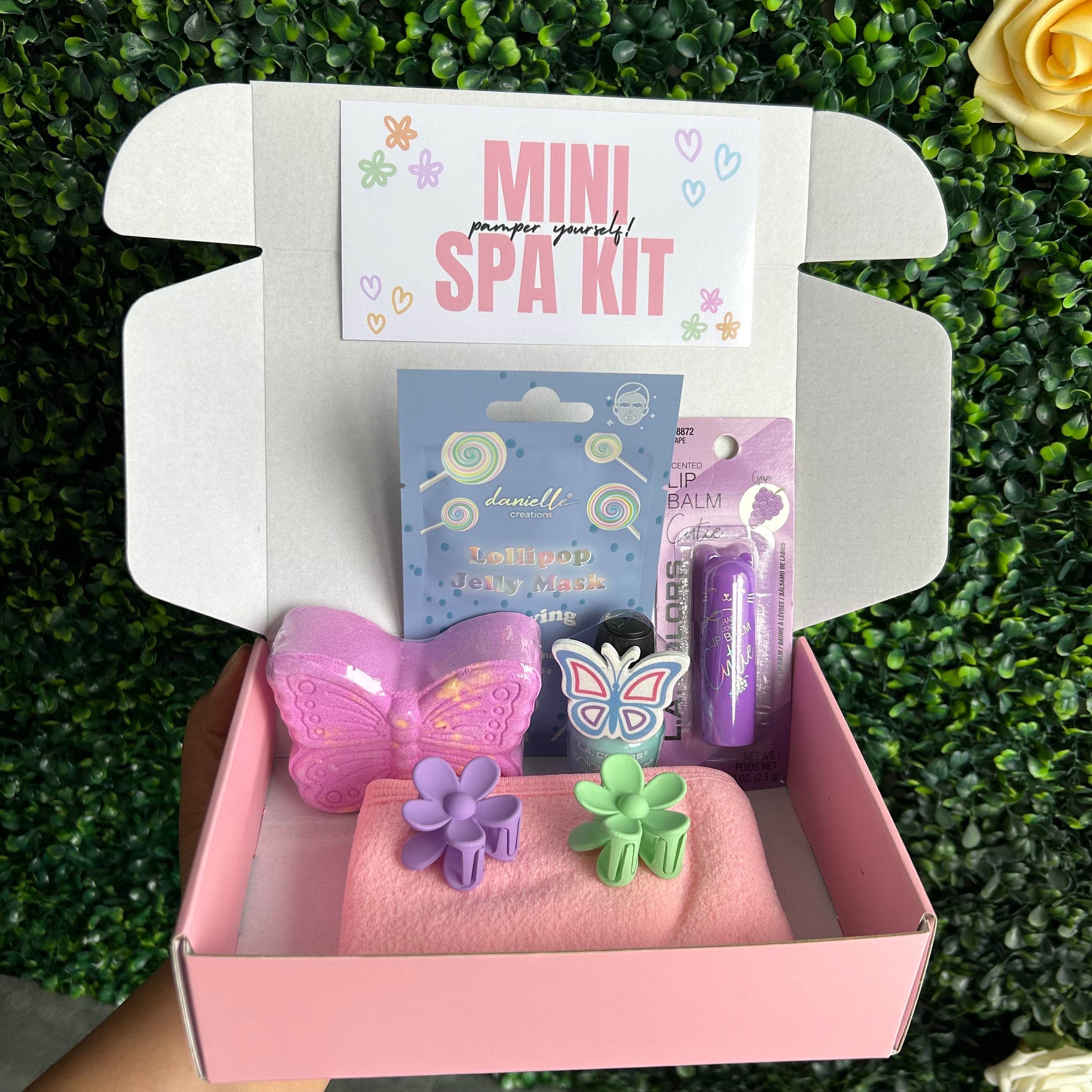 Butterfly Mini Spa Kit - Girls Gift Box - Glam Box for Girls - Teen ...