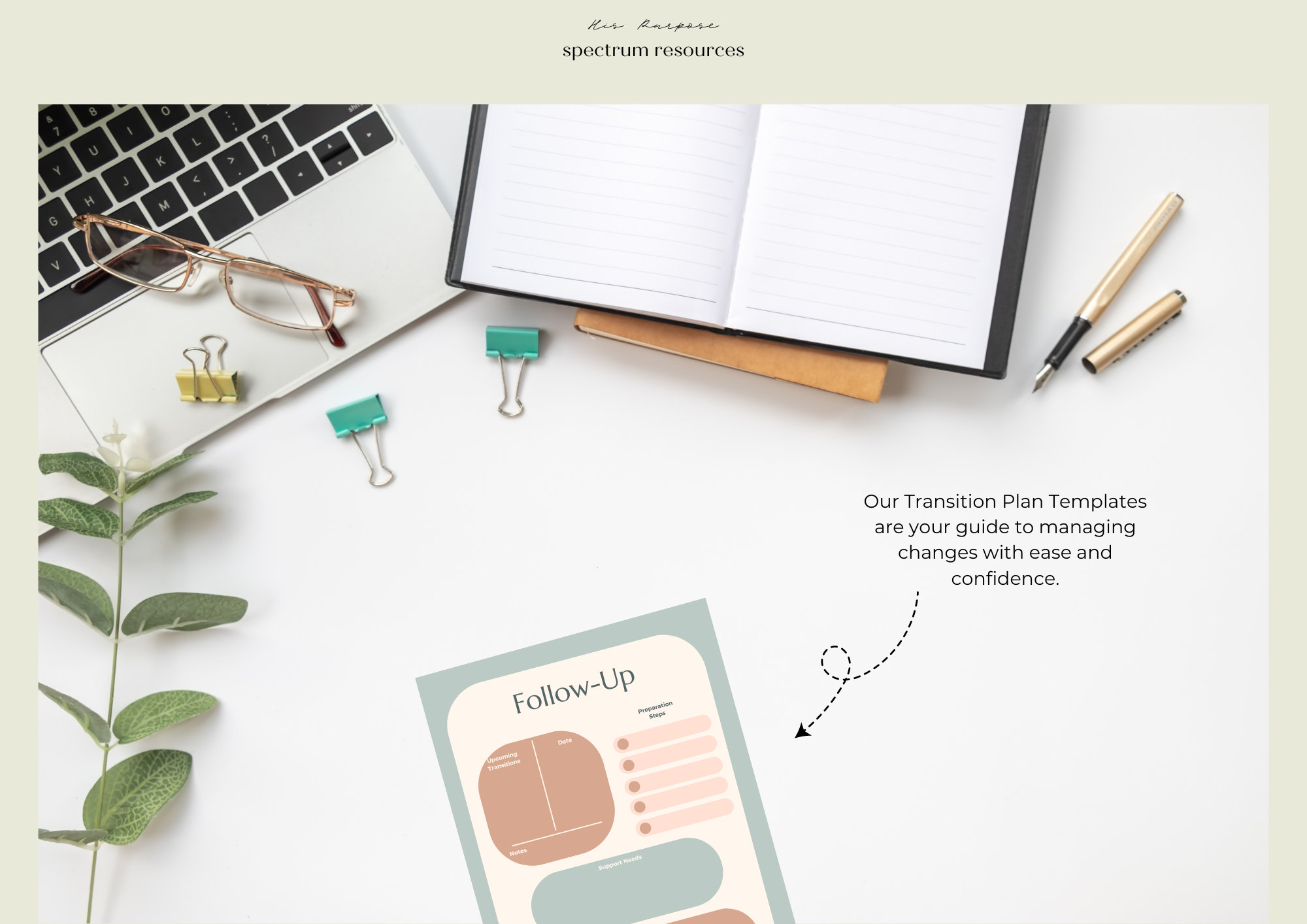 Autism Transition Plan Template, Autism Support Plan, Visual Schedule ...