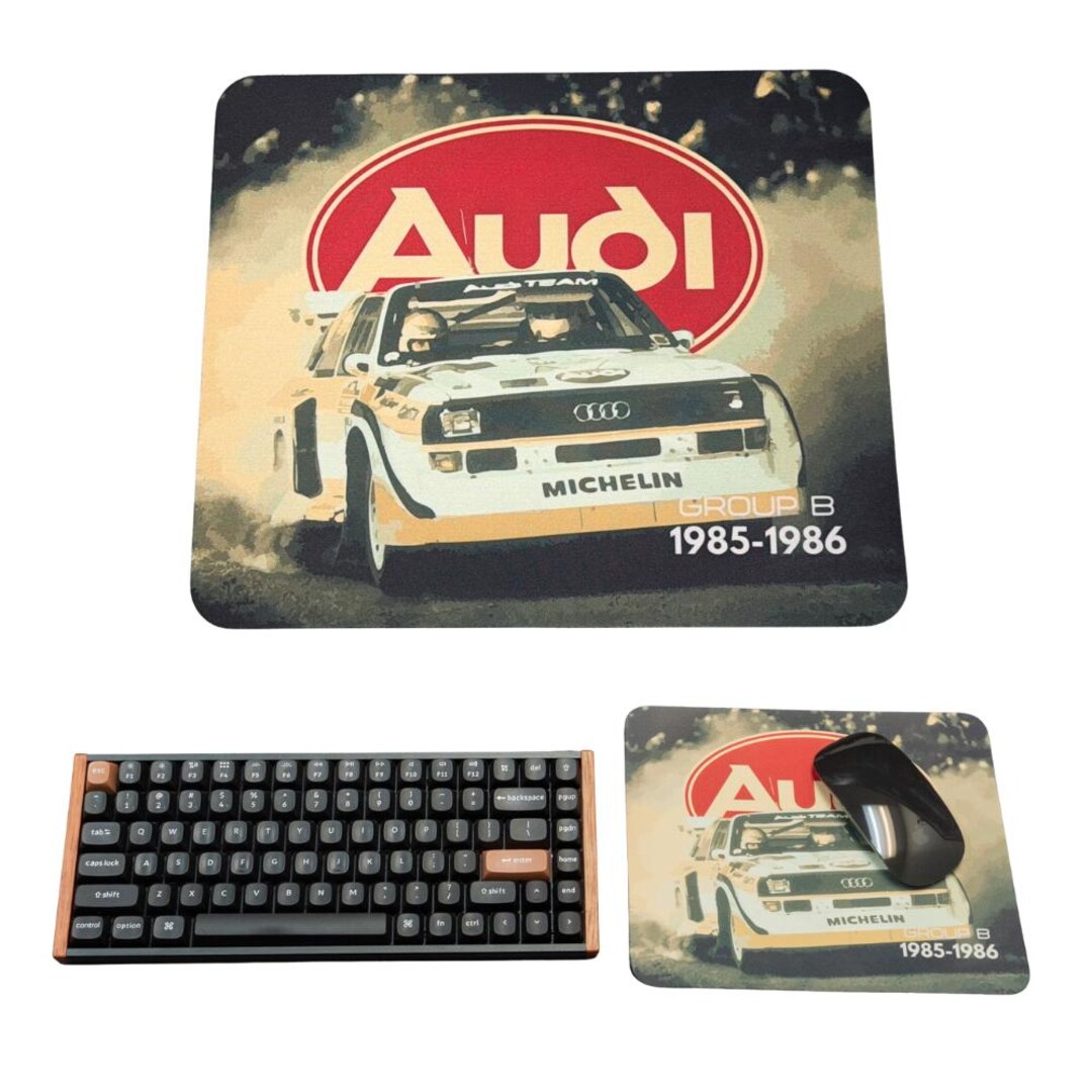 Audi Rally Group B Race Car Photo Mousepad - Gifts for Him, Gamers ...