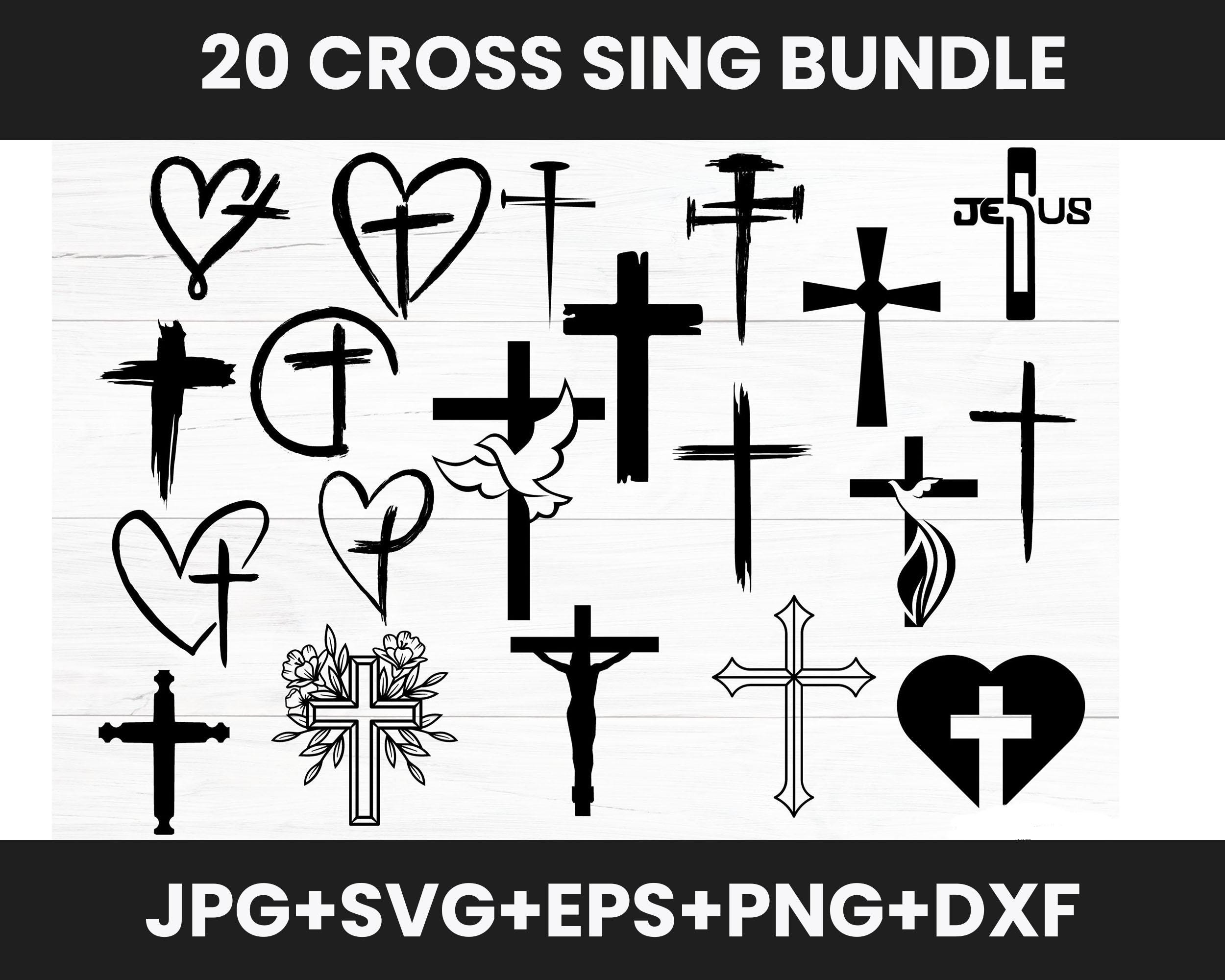 Cross Svg, Cross Svg Bundle, Cross Png, Grunge Cross Svg, Jesus Cross ...
