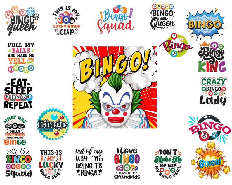Bingo SVG PNG Bundle, Bingo Png, Card Svg, Bingo Player Svg, Bingo Svg ...