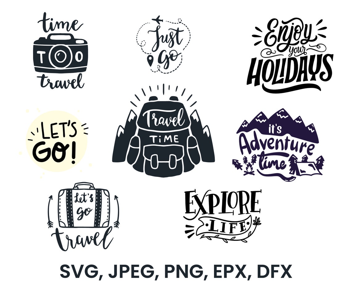 Travel Svg Bundle, Funny Travel Svg, Traveling Svg, Travel Clipart ...