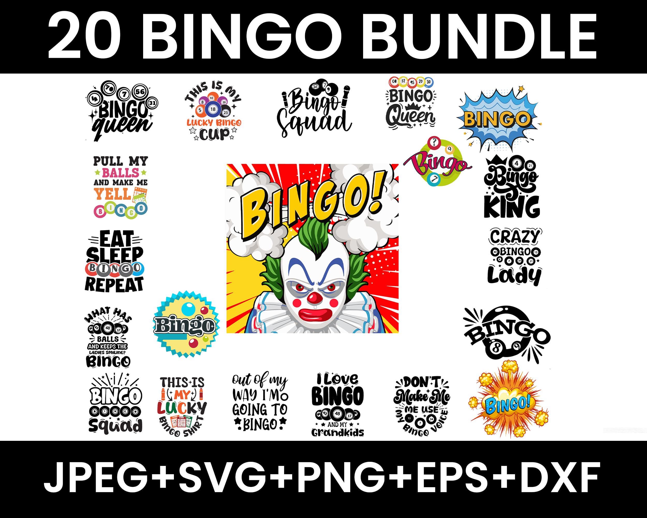 Bingo SVG PNG Bundle, Bingo Png, Card Svg, Bingo Player Svg, Bingo Svg ...